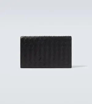 Bottega Veneta Intreccio Leather Wallet - Black