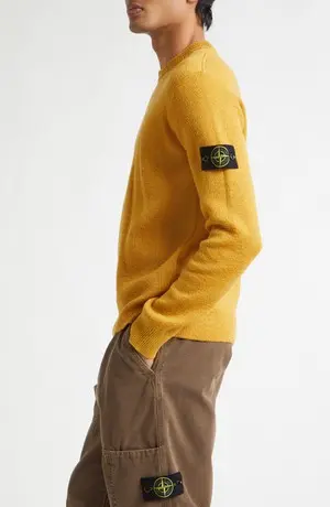 Stone Island Compass Logo Wool-blend Sweater