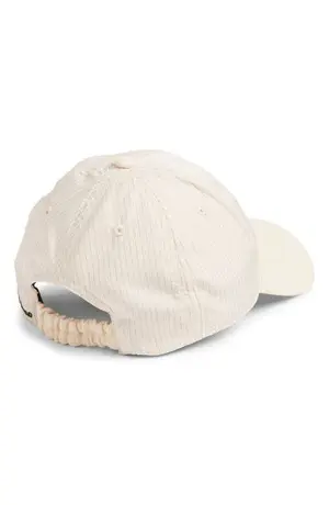 Rag & Bone Harlow Pinstripe Baseball Cap - Stripe Cream Vintage