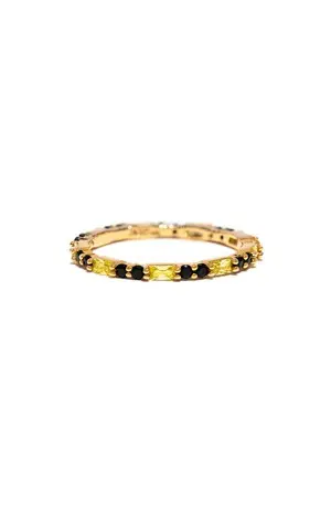 GIRLS CREW X Harry Potter House Band Ring - Gold/hufflepuff