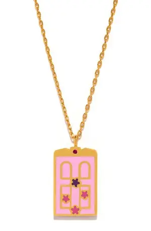 GIRLS CREW X Disney® Pixar Monster's Inc. Boo's Door Pendant Necklace - Gold