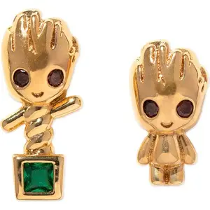 GIRLS CREW Marvel® Guardians Of The Galaxy™ Groot Mismatched Stud Earrings - Gold