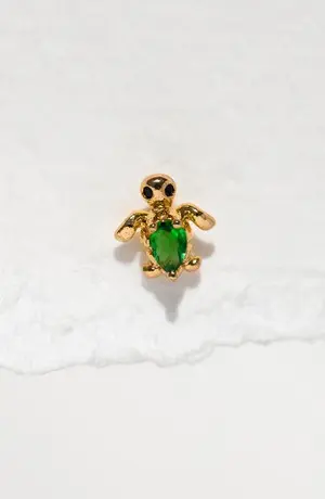 GIRLS CREW Tiny Turtle Single Stud Earring