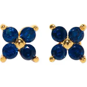 GIRLS CREW Cubic Zirconia Cluster Stud Earrings - Gold/blue