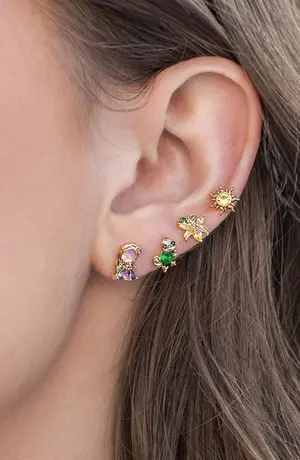 GIRLS CREW Disney Princess Tangled Stud Earring Set