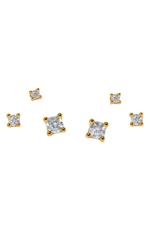 GIRLS CREW Classic Radiance Set Of 3 Stud Earrings