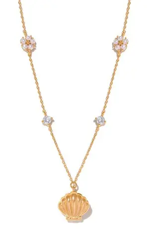 GIRLS CREW Shell Pendant Necklace - Gold