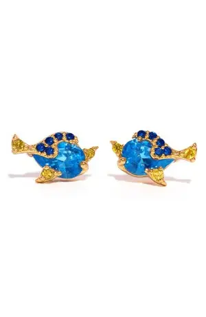 GIRLS CREW X Disney® Finding Nemo Dory Stud Earrings - Gold