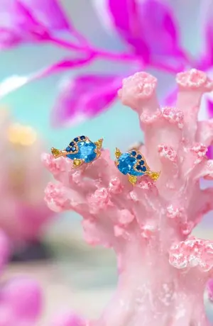 GIRLS CREW X Disney® Finding Nemo Dory Stud Earrings - Gold