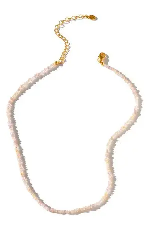 GIRLS CREW Pink Sands Beaded Necklace - Gold