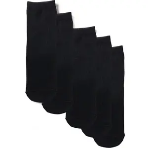 STEMS 5-pack Everyday Ankle Socks - Black