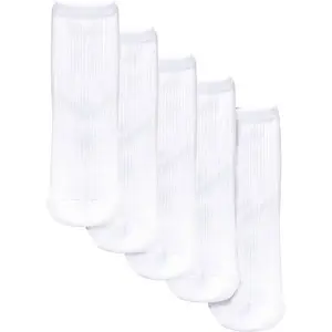 STEMS 5-Pack Everyday Ankle Socks White