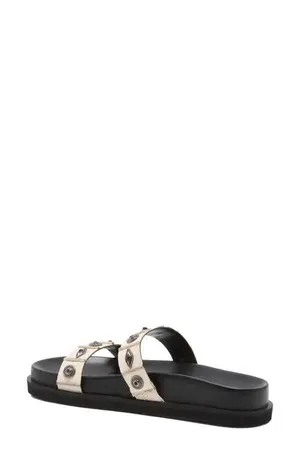 Free People Findings Slide Sandal - Bone Leather