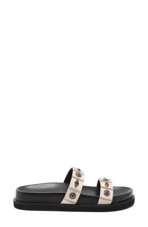 Free People Findings Slide Sandal - Bone Leather