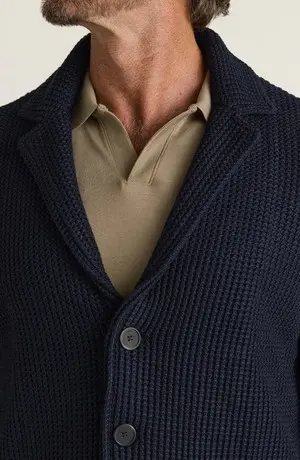 34 Heritage Birch Tailored Wool Blend Cardigan
