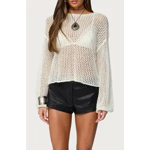 EDIKTED Charlise Sequin Knit Top