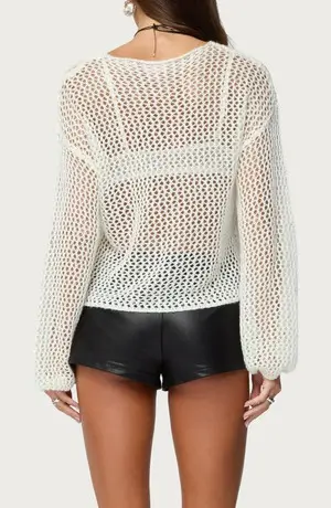 EDIKTED Charlise Sequin Knit Top