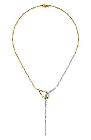 GABRIEL & CO. Diamond Y-necklace