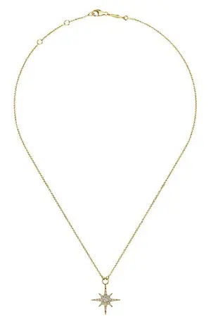Gabriel & Co. Diamond Starburst Pendant Necklace