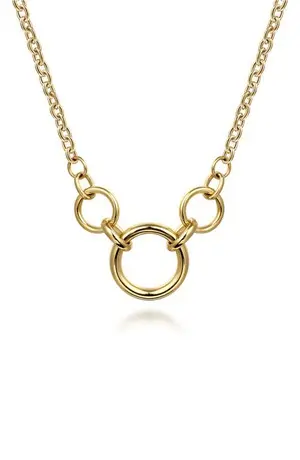 GABRIEL & CO. Tubular Link Necklace - Gold