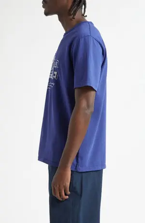 PALMES Public Chain Stitch Cotton T-shirt