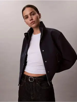Calvin Klein Stand Collar Bomber Jacket