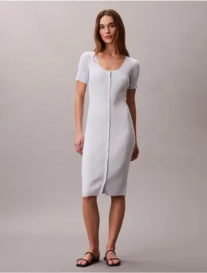 Calvin Klein Ribbed Day Dresses