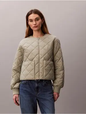 Calvin Klein Nylon Quilted Jacket - Shadow