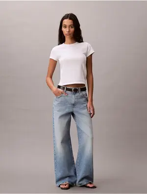 Calvin Klein Refined Baby Tee - Bright White