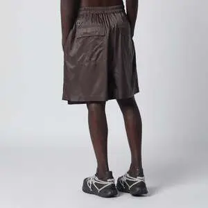 MONCLER + RICK OWENS Drawstring Kilt Shorts - Brown