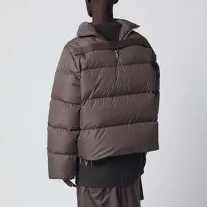 MONCLER + RICK OWENS Zip-up Down Jacket - Brown