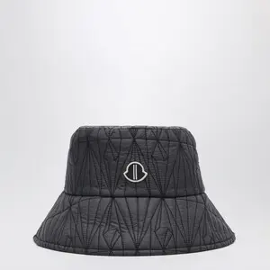 MONCLER + RICK OWENS Quilted Bucket Hat With Logo Patch