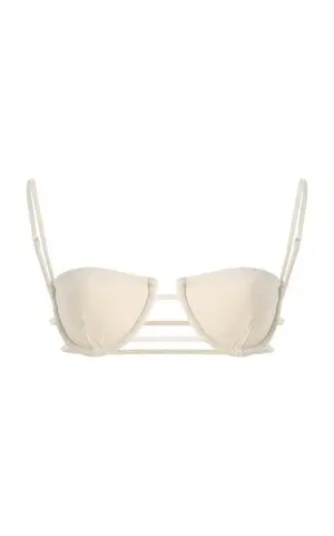 ZIAH Dita Balconette Bikini Top - White