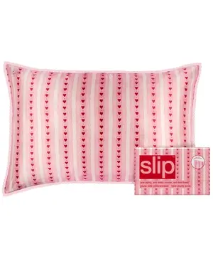 Slip Sweetie Pure Silk Queen Pillowcase With Lace Trim - No Color