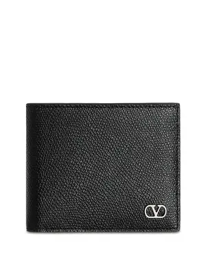 Valentino Garavani Leather Billfold Wallet - Black