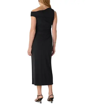 Whistles Jersey Crepe Asymmetric Dress