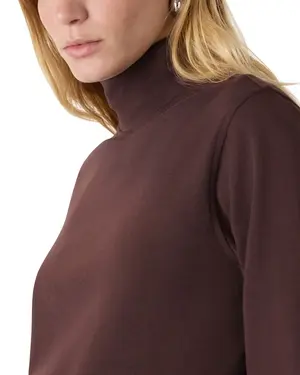 Whistles Long Sleeve Funnel Neck Jersey Sweater
