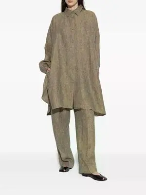 Officine Générale Button-fastening Linen Shirt