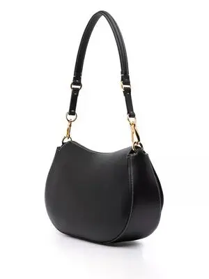 Valentino Garavani Medium Leather Flap Bag Satchel - Black