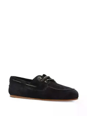 Dsquared2 Lace-up Suede Boat Shoes - Blue