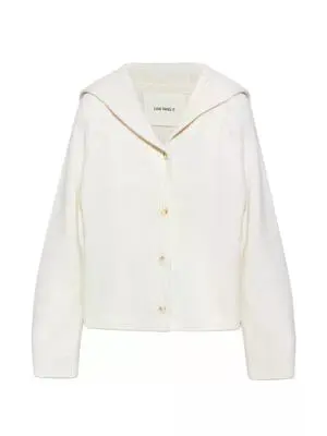 LISA YANG Mora Hooded Buttoned Cardigan - Neutrals