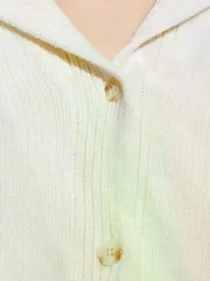 LISA YANG Mora Hooded Buttoned Cardigan - Neutrals