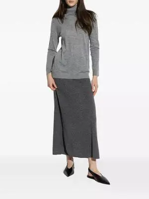 LISA YANG Roll-neck Knitted Top - Grey
