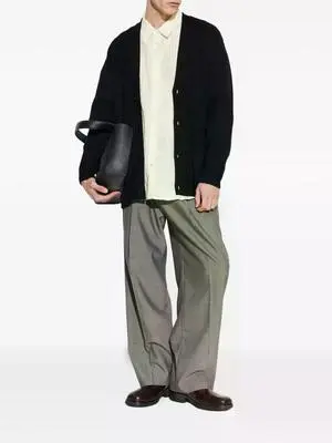 LISA YANG Wilson Pocket Button Cardigan - Black