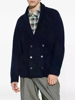 LISA YANG Lyle Double-breasted Cardigan - Blue