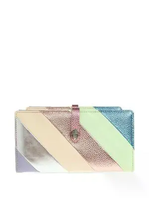 Kurt Geiger Striped Calf Leather Wallet - Neutrals