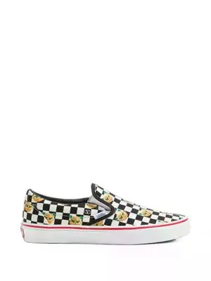 Valentino Garavani X Vans Checkerboard Print Slip-on Sneakers - Black
