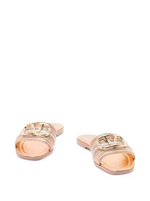 Valentino Garavani Logo Detail Flat Sandals
