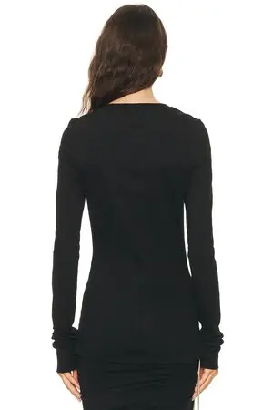Rick Owens X Moncler Girder Long Sleeve Top - Black