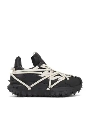 Rick Owens X Moncler Trailgrip Megalace Sneakers - Black